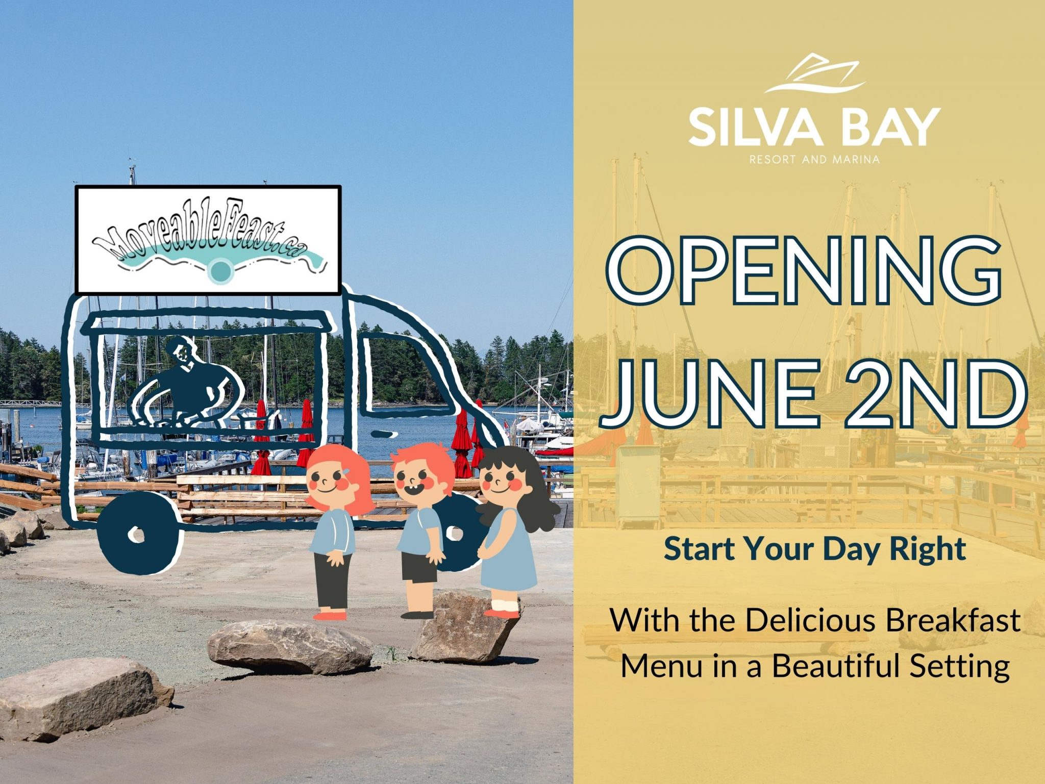 Moveable Feast | Food Trailer at Silva Bay - Silva Bay Resort & Marina